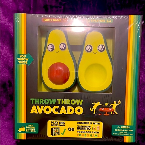 Toys | Throw Throw Avocado Game By Yellow And Red | Poshmark